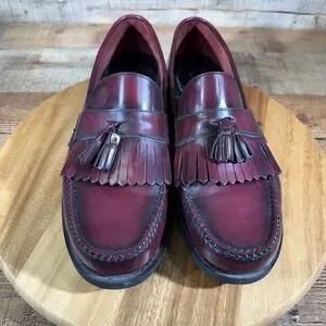 Rockport | Shoes | Rockport Shoes Mens 3 Burgundy Red Leather Tassel ...